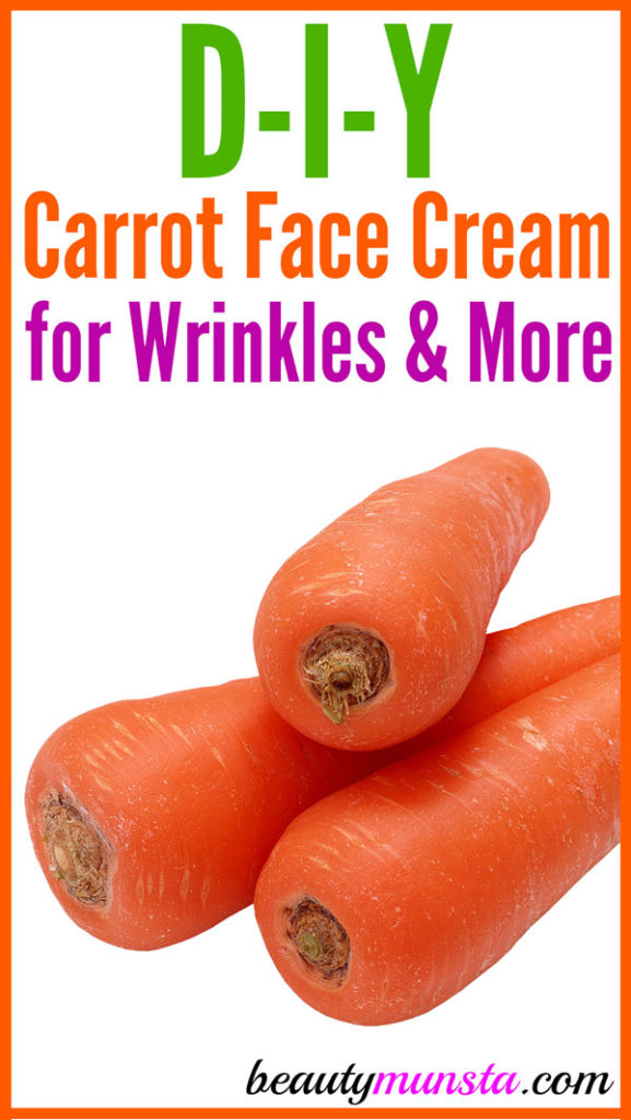 DIY Carrot Face Cream - beautymunsta - free natural beauty hacks and more!