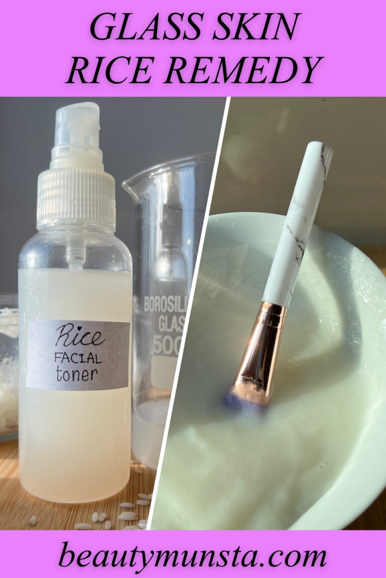 How To Make Rice Face Mask & Rice Toner for Glass Skin with Only 1 ...